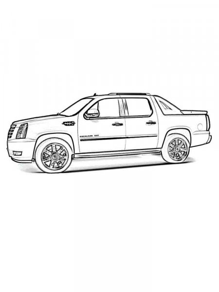 Cadillac coloring pages