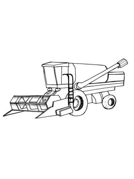 Combine Harvester coloring pages