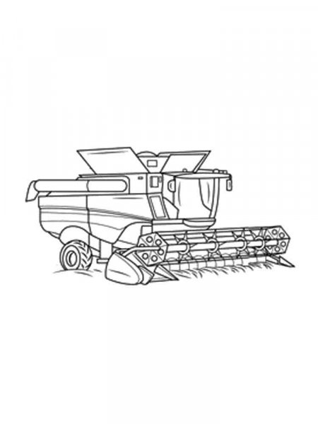Combine Harvester coloring pages