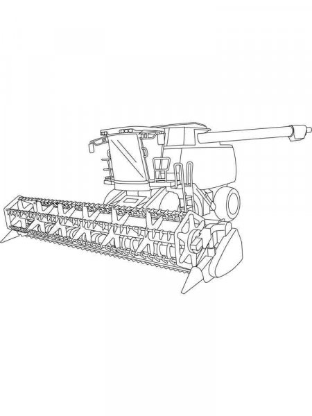 Combine Harvester coloring pages