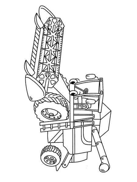 Combine Harvester coloring pages