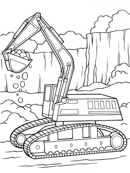 Construction Vehicles coloring pages