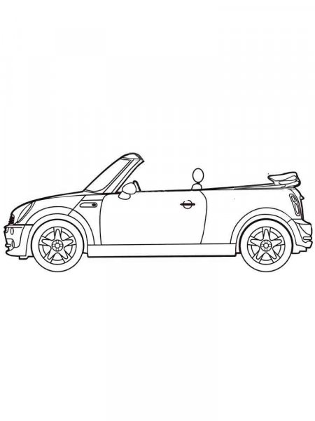 Convertible Car coloring pages. Free Printable Convertible Car coloring ...
