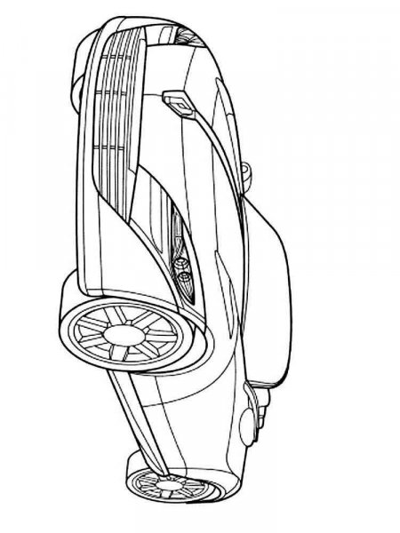 Convertible Car coloring pages. Free Printable Convertible Car coloring ...
