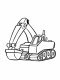 Excavator coloring pages