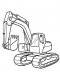 Excavator coloring pages