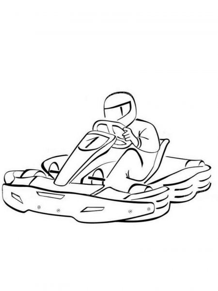 Kart coloring pages