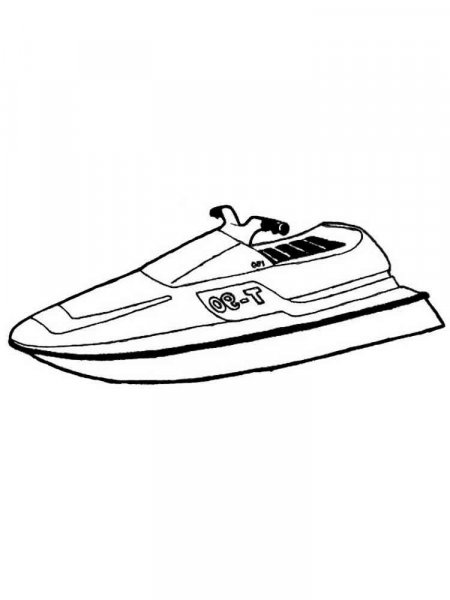 Jet Ski coloring pages