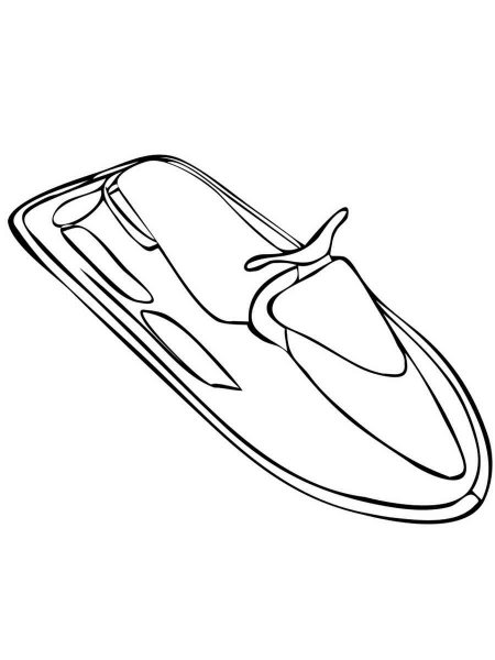 Jet Ski coloring pages