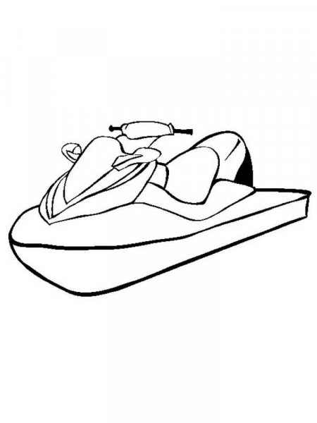 Jet Ski coloring pages