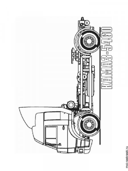 Kamaz coloring pages