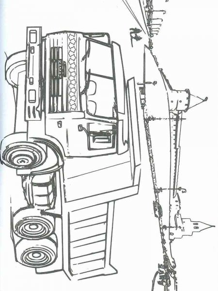 Kamaz coloring pages