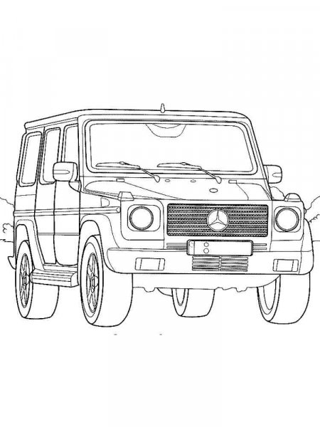 Mercedes G-Class coloring pages