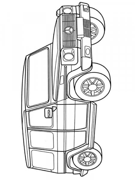 Mercedes G-Class coloring pages