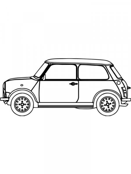 Mini Cooper coloring pages