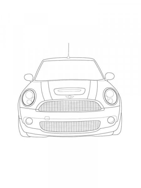 Mini Cooper coloring pages