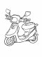 Moped coloring pages