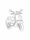 Moped coloring pages
