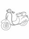 Moped coloring pages