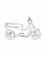 Moped coloring pages