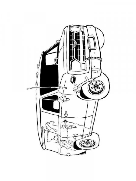 Van coloring pages