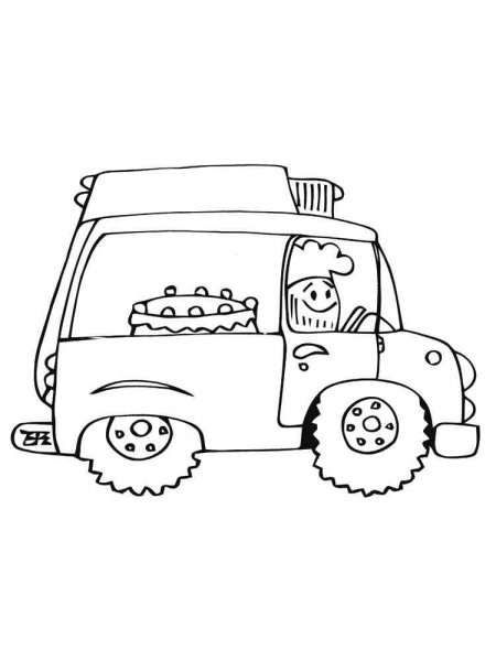 Van coloring pages