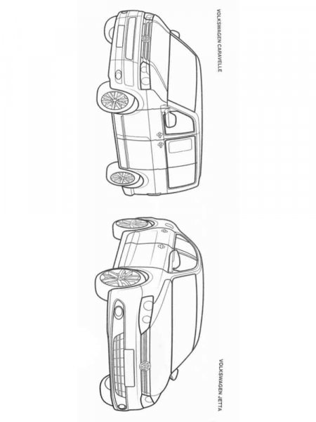 Volkswagen coloring pages