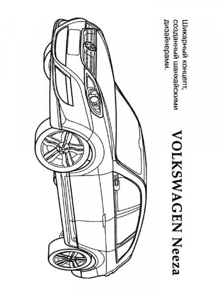 Volkswagen coloring pages