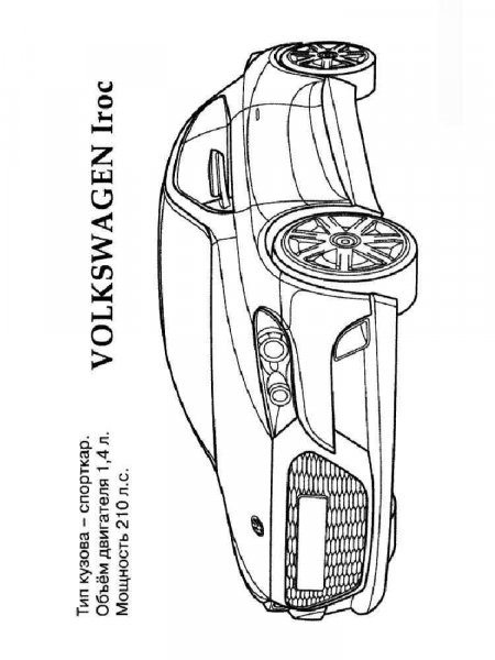 Volkswagen coloring pages