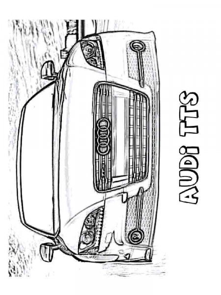 Audi coloring pages
