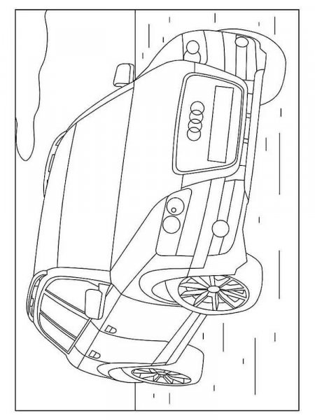 Audi coloring pages