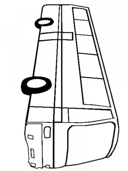 Buses coloring pages