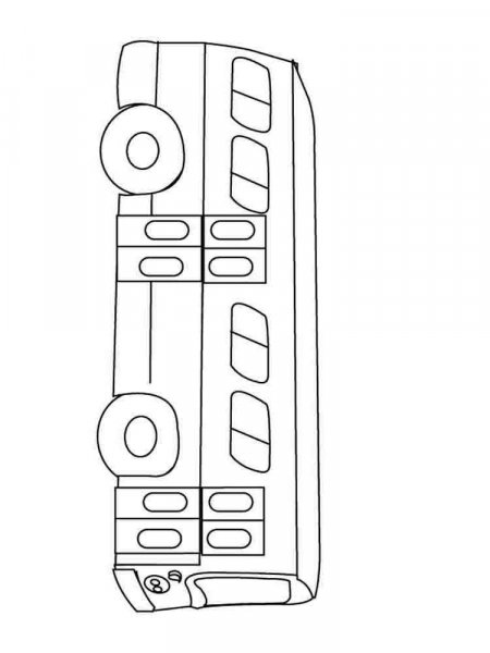 Buses coloring pages