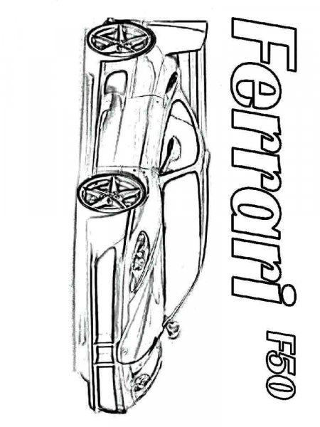 Ferrari coloring pages