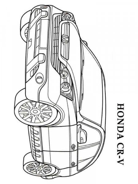Honda coloring pages