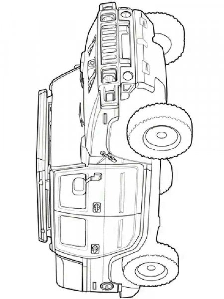 Hummer coloring pages