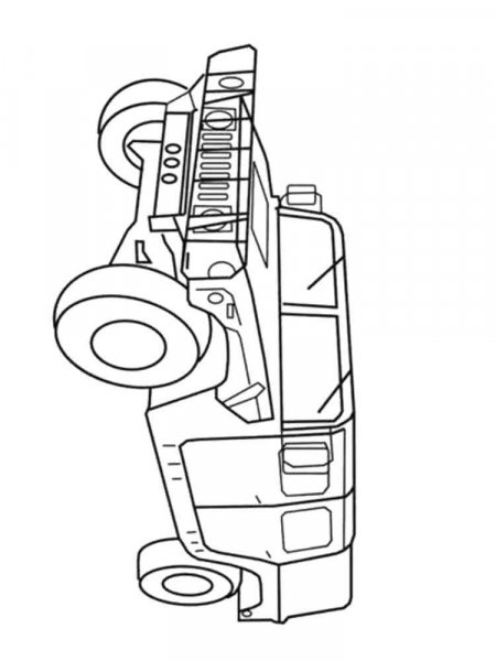 Hummer coloring pages