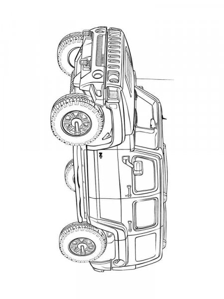 Hummer coloring pages