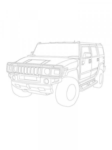 Hummer coloring pages