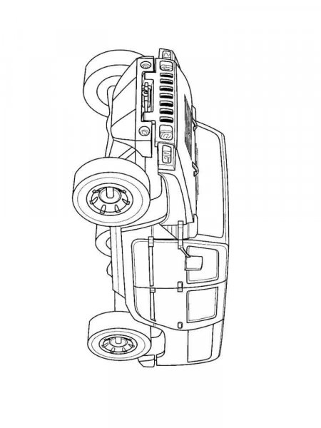 Hummer coloring pages