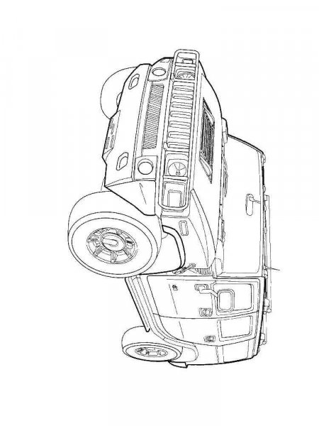 Hummer coloring pages