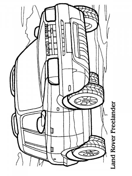 Land Rover coloring pages