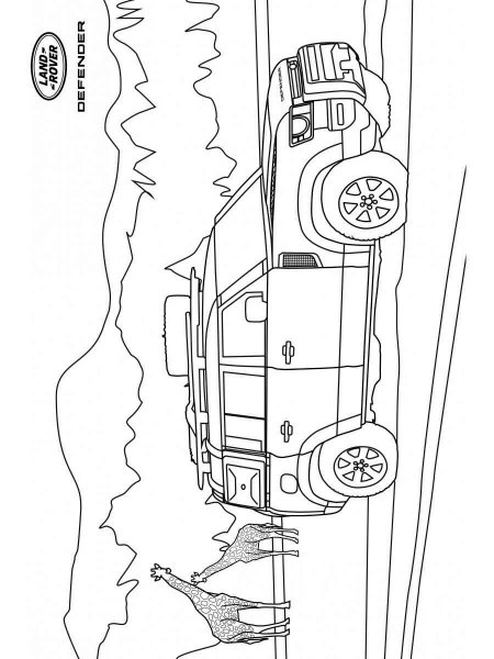 Land Rover coloring pages