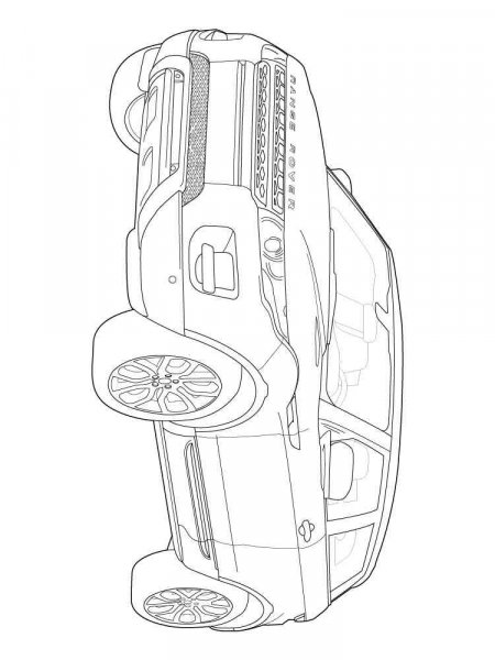 Land Rover coloring pages