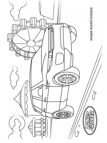 Land Rover coloring pages