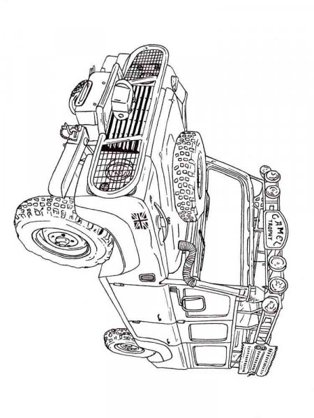 Land Rover coloring pages