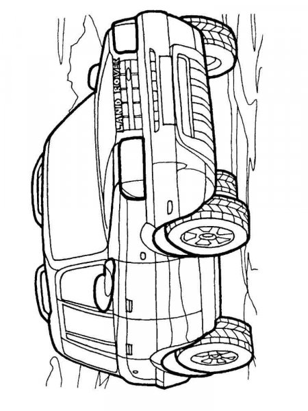 Land Rover coloring pages