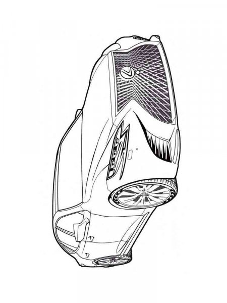 Lexus coloring pages