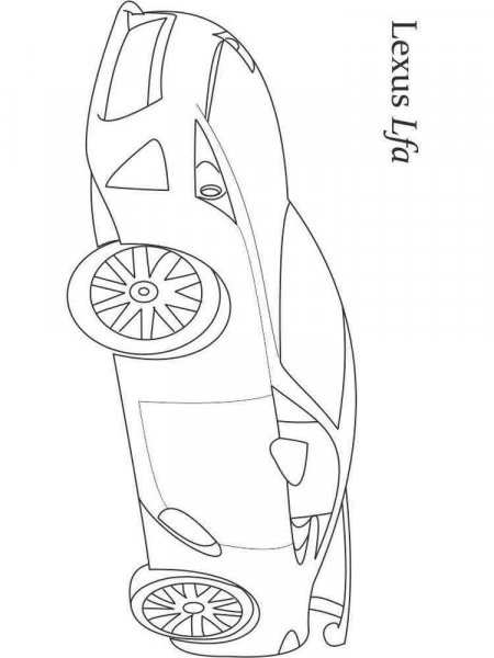 Lexus coloring pages