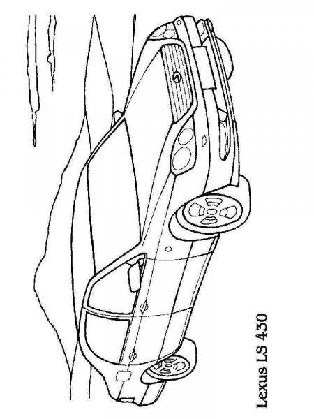 Lexus coloring pages
